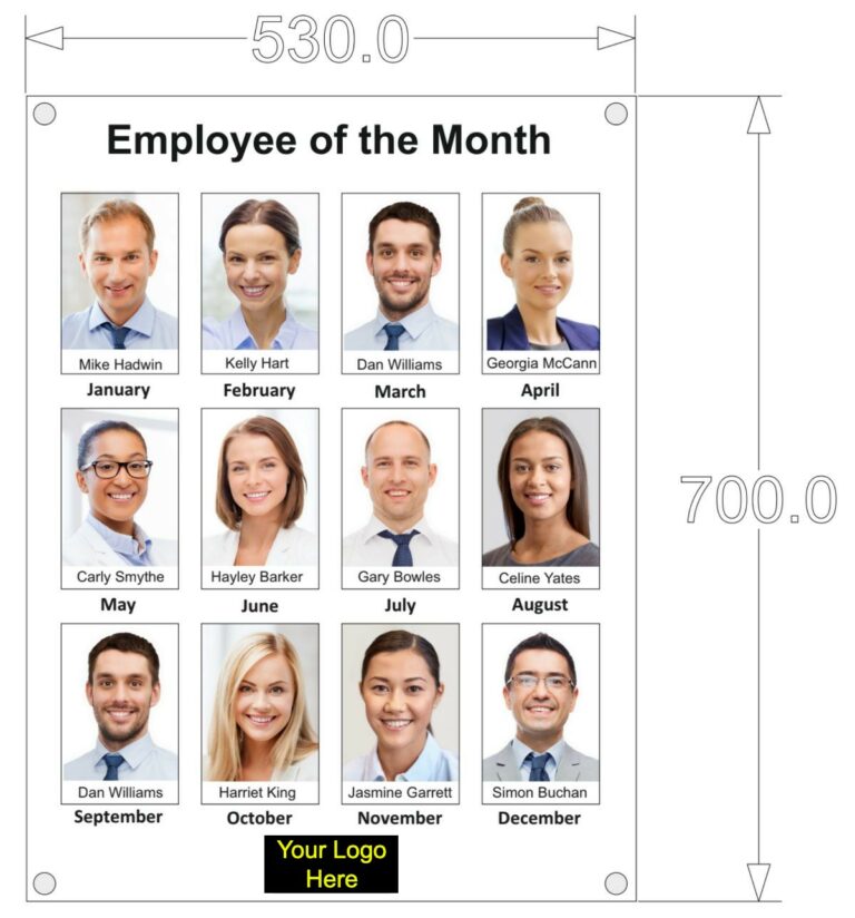 Employee Of The Month Photo Board - Get Acrylic Photo Frames