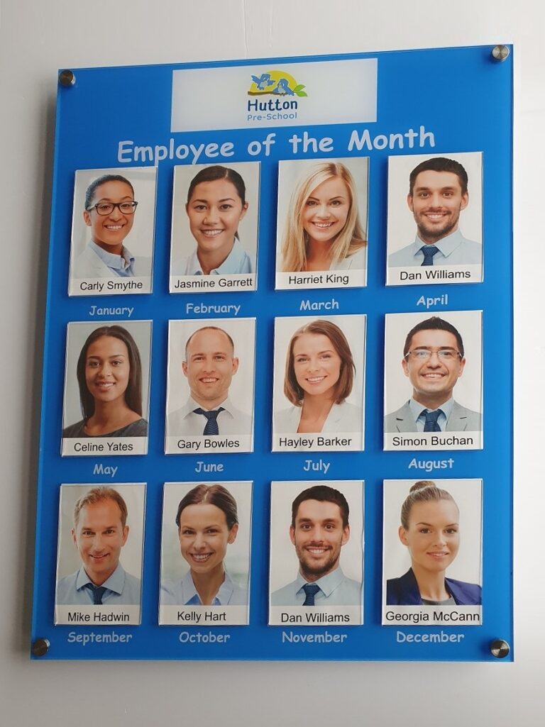Employee Of The Month Photo Board - Get Acrylic Photo Frames